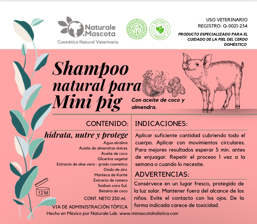 Shampoo para Mini pig – Naturale Mascota